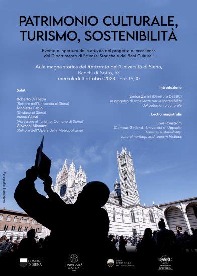 PATRIMONIO CULTURALE TURISMO SOSTENIBILITÀ INCONTRO A SIENA