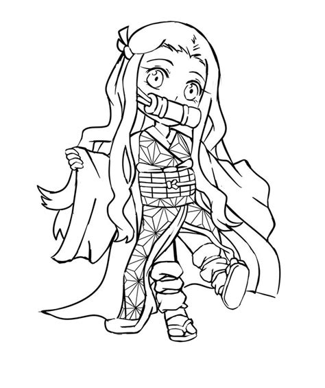 35 Desenhos Da Nezuko Para Imprimir E Colorir Pintar