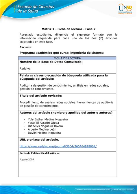 Matriz 1 Ficha De Lectura Fase 2 Brayan Vasquez Matriz 1 Ficha