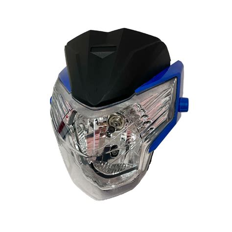 Combo Farola Carenaje C Visor Akt Rtx Azul Importadora Okla