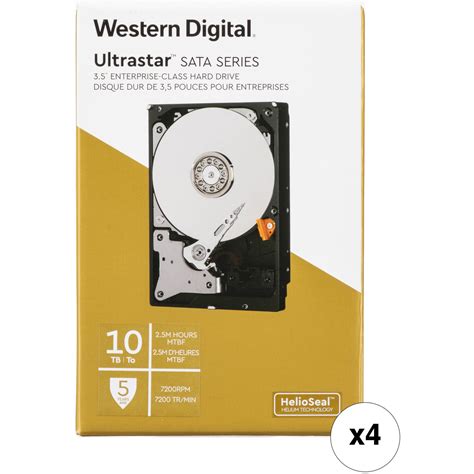 WD 10TB Ultrastar 7200 Rpm SATA 3 5 Internal Data