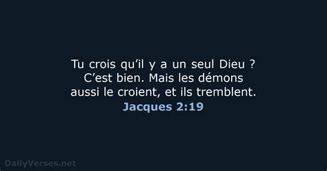 7 Mai 2024 Verset Biblique Du Jour BDS Jacques 2 19 DailyVerses Net