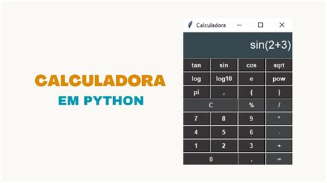 Como fazer uma calculadora científica em Python Projeto Python YouTube