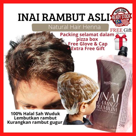 Inai Rambut Asli Sah Solat Shopee Malaysia