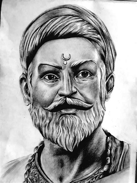 A Drawing Of An Old Man With A Beard And Moustache On His Face