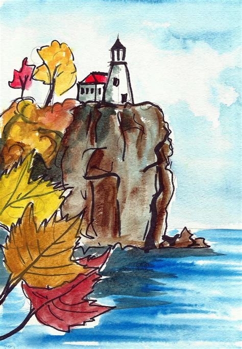 Amy Boucher Pye Watercolor Wednesday A Lighthouse In The Darkness