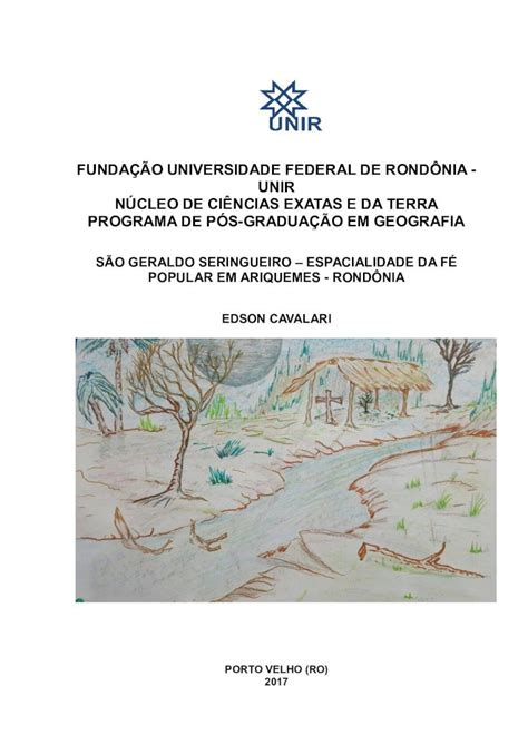 PDF FUNDAÇÃO UNIVERSIDADE FEDERAL DE RONDÔNIA UNIR comprender los
