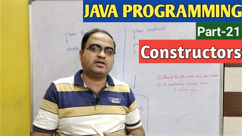 java programming part 21 constructors youtube