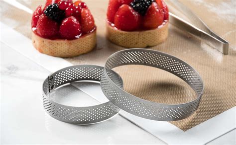 Cercle à tarte perforé inox Mallard ferrière Colichef fr