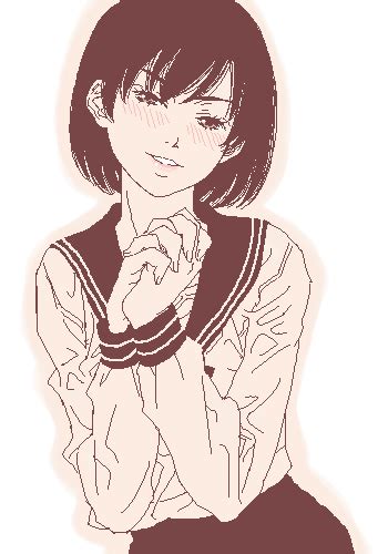 small tits Megane подборка school uniform short hair