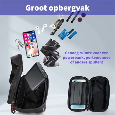 Telefoonhouder Fiets Universeel Waterdicht Opbergruimte Tot 6