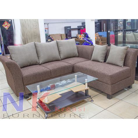 Jual Sofa Kursi Ruang Tamu L Minimalis Sofa Sudut Mewah Meja Tamu