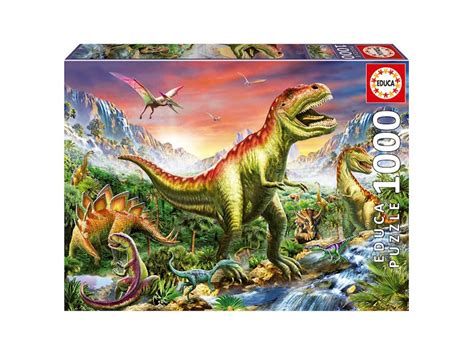 EDUCA Puzzle Dinowelt Anz Teile 1000 Puzzle Welt Ch