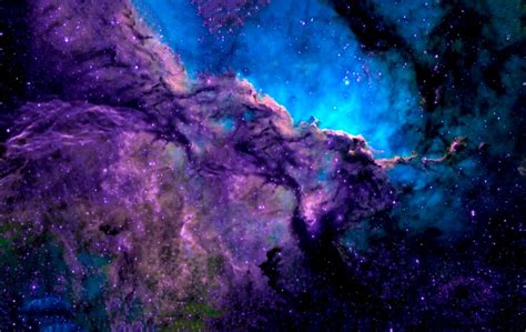 Blue Purple Space Wallpaper Wallpapers Gallery