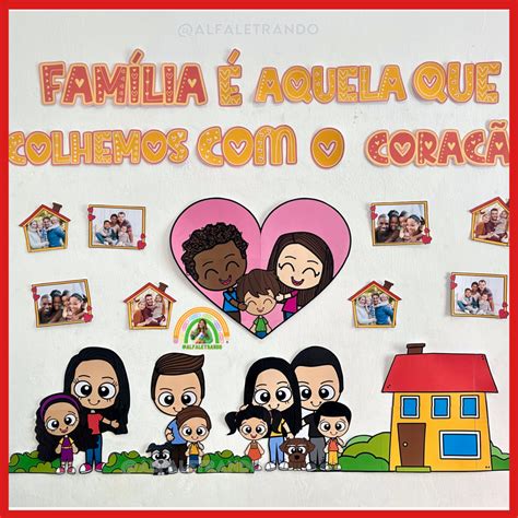 Painel dia da família Lojinha Alfaletrando Andressa Marchioti