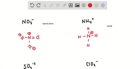 SOLVED Draw A Lewis Structure For Each Of The Following Polyatomic