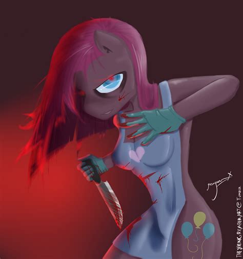 1175030 Semi Grimdark Suggestive Artist Xonitum Pinkie Pie Earth