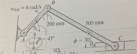 solved crank ab rotates with a constant angular velocity of