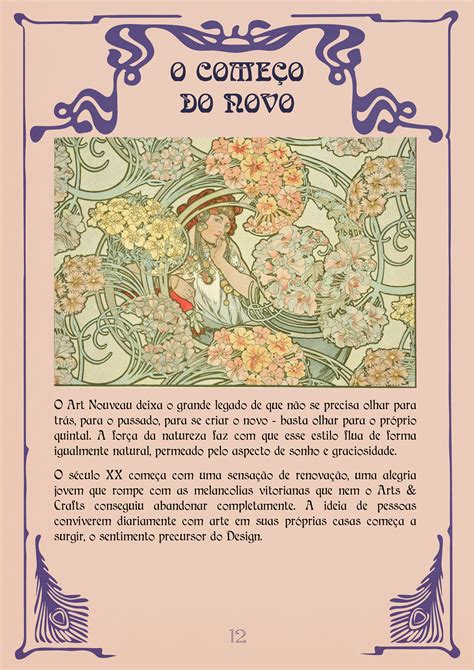 Art Nouveau Diagramação Acadêmica on Behance