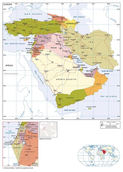 Oriente M Dio Pol Tico Atlas Geogr Fico Escolar Ibge