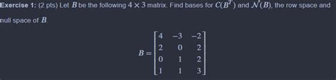 solved exercise 1 2 pts let boldsymbol{b} be