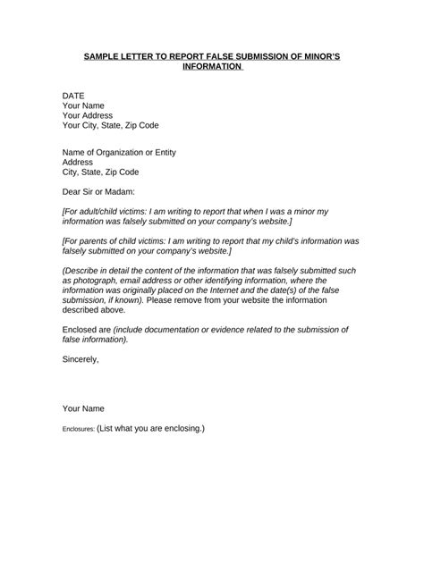 Defending Yourself False Allegation Sample Response Letter T
