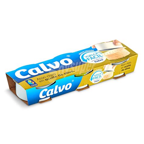 Calvo Atún claro en aceite de oliva Calvo Pack de 3 unidades de 52 g