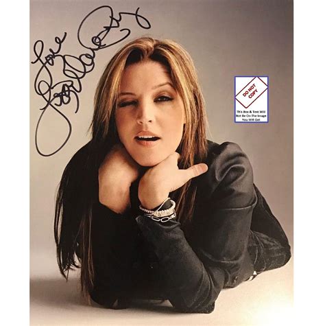 Lisa Marie Presley Signed Autograph Photo Autographed Photo Etsy