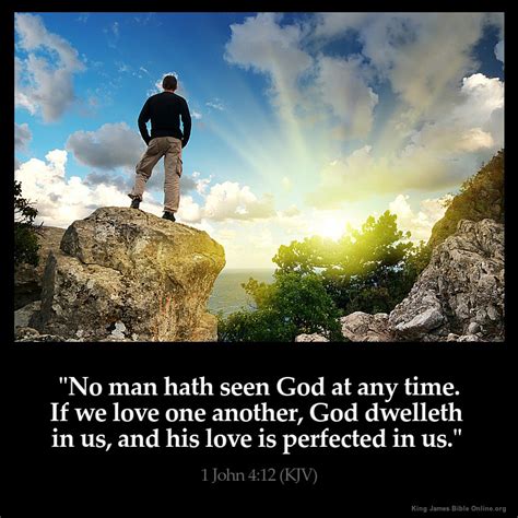 1 John 4 12 Inspirational Image