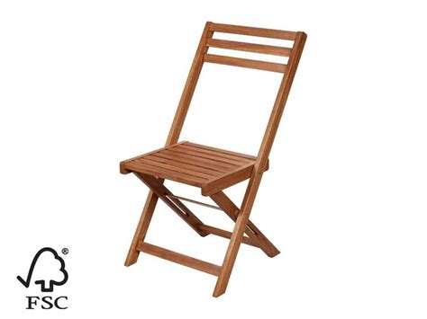 Silla Plegable De Madera De Acacia Lidl