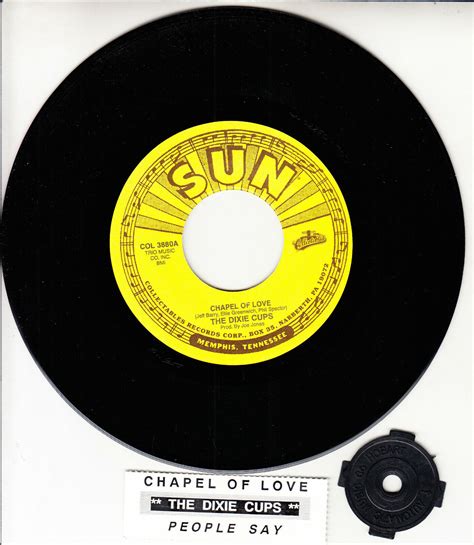 The Dixie Cups Chapel Of Love People Say New Rpm Record Juke