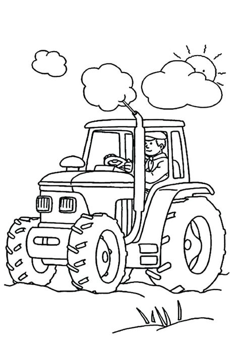 Farm Tractor Coloring Pages At Getcolorings Free Printable