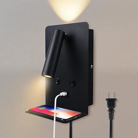 HYMELA M03 Wall Mounted Reading Light With Shelf 350 Rotatable