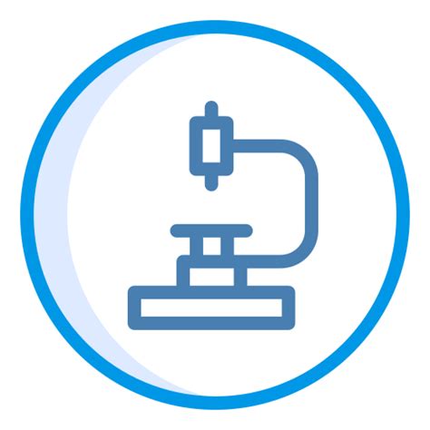 Icono De Microscopio Generic Blue