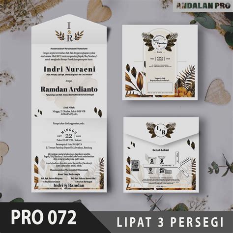 Jual PRO 072 LIPAT 3 Persegi Bahan Jasmine Tik 200 GSM Cetak