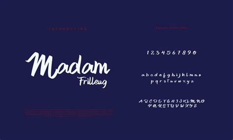 Premium Vector Handwritten Script Font Hand Drawn Brush Style Modern