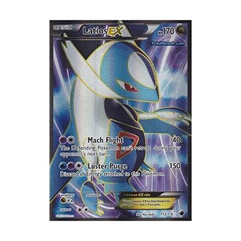 Latios Ex Full Art Plasma Freeze 113 116 Pokemon Card Rare Amazon In
