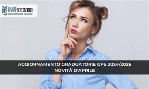 Graduatorie GPS 2024 2026 in aggiornamento novità MADFormazione