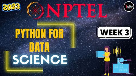 Nptel Python For Data Science Week 3 Quiz Assignment Solutions Jan 2023 Iit Madras Youtube