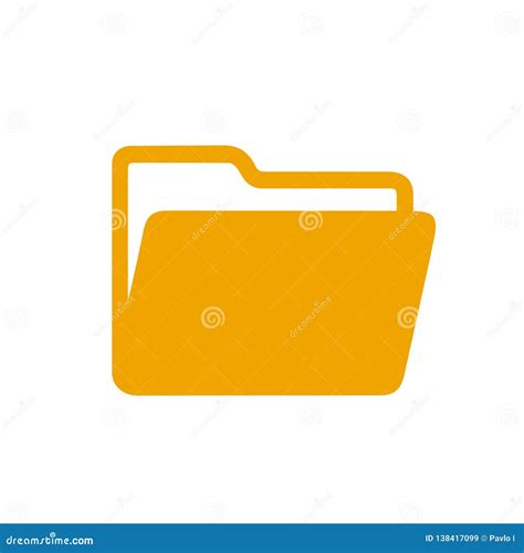 Â Plano De La Muestra Del Icono De La Carpeta para La Acción