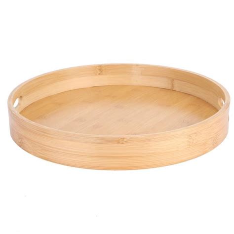 Plateau De Service En Bambou Plateau De Service En Bois En Bambou Rond