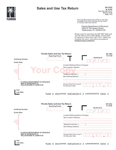Form DR 15EZ Sales And Use Tax Return EZ Form Forms Docs 2023