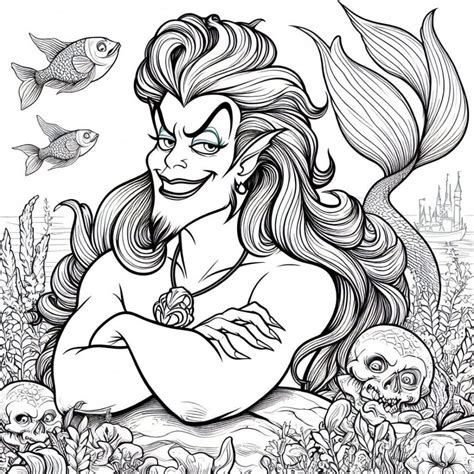 Coloriages gratuits à imprimer La Petite Sirène