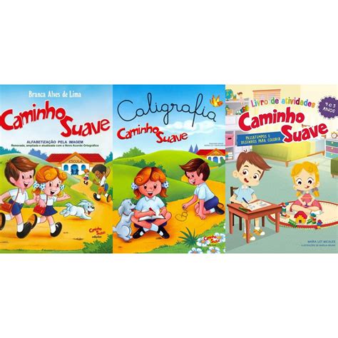 Kit Cartilha Caminho Suave Livro Atividades Caligrafia Shopee Brasil