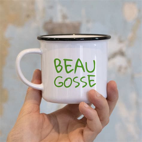 Mug émail ou céramique Beau Gosse Bibiche fait son cirque