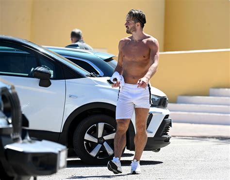 Topless Jack Grealish Looks Ripped As Man City Trains Alone In Portugal