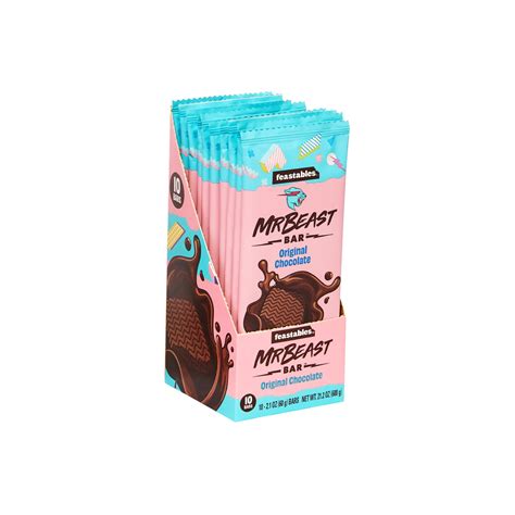 Feastables MrBeast Chocolate Bars Barres De Chocolat MrBeast De