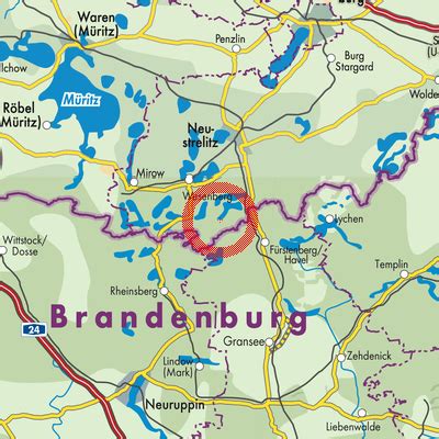 Priepert Stadtpläne und Landkarten