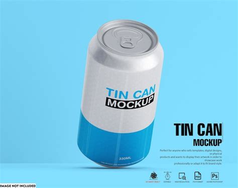 Mockup De Lata De Refresco Archivo PSD Premium