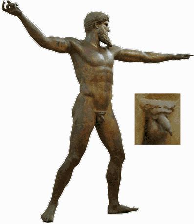 Pourquoi les statues grecques ont elles des petits pénis